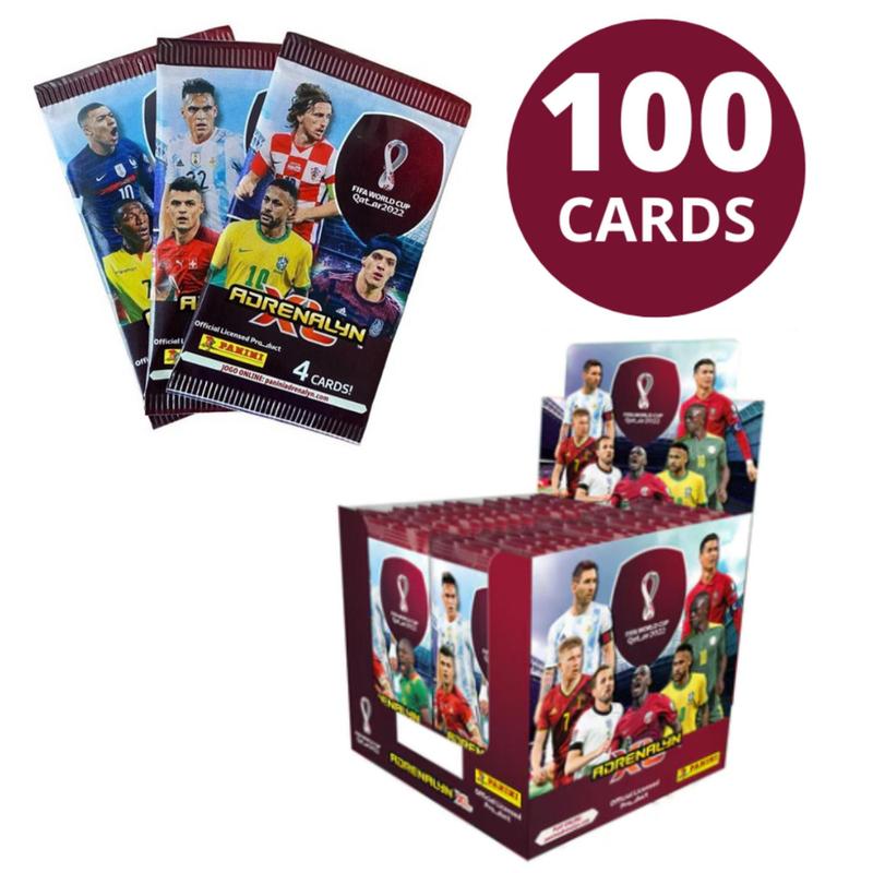 Kit 100 Cards Adrenalyn Copa Do Mundo 2022 Qatar 25 Envelope - Panini ...