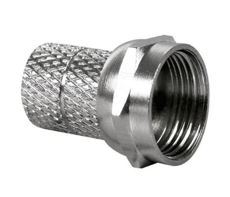 Kit 100 Conector Rosca Rg6 F Para Cabo Coaxial Pacote - GC - Outros ...