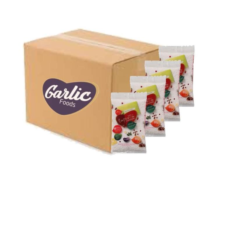Kit 100 Unidades Tapioca Hidratada 80g Soltinha Saudável - Garlic Foods ...