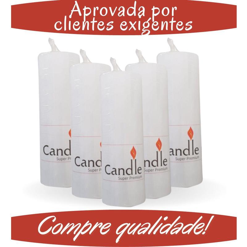 Kit 100 Velas 7 Dias Votiva Branca 260g Parafina Pura Atacado, Caso Queira Coloridas e Bicolor ...
