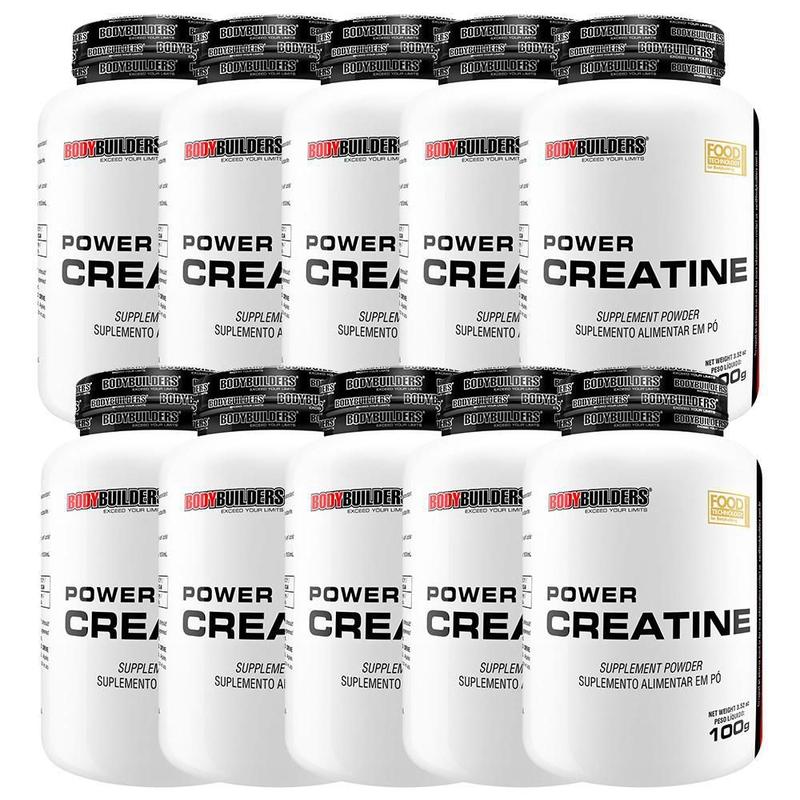 Kit 10X Power Creatina 100G- Bodybuilders - Creatina - Magazine Luiza