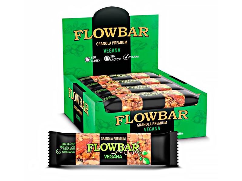 Kit 12 Barra Cereal Premium Sem Glúten Vegana Flowbar 30g - Barra de ...
