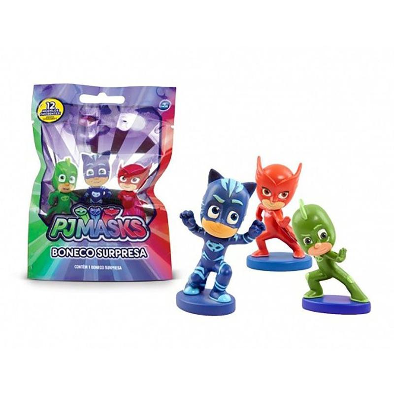 Kit 12 Boneco Surpresa PJ Masks Série 2 - DTC - Bonecos - Magazine Luiza