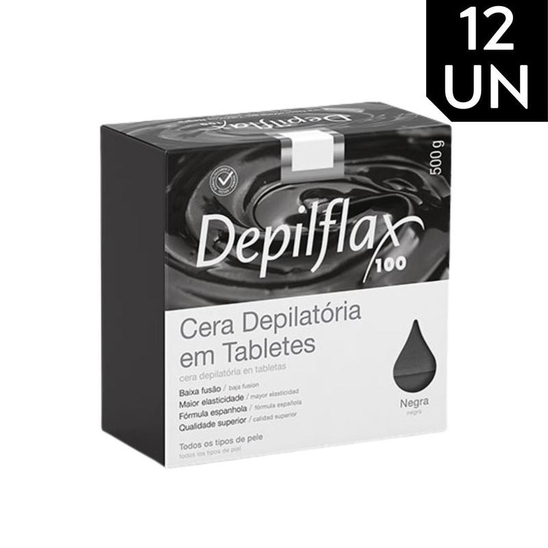 Kit 12 Cera Quente De Depilação Negra Corporal e Facial Em Barras ...