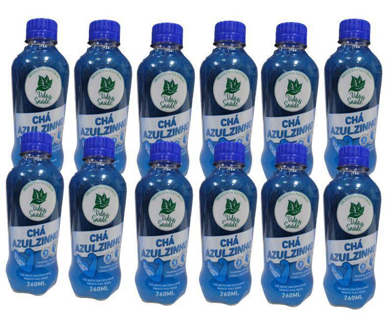 Kit 12 Chá Azulzinho 260 Ml Vida E Saúde - Vida E Saude - Chá ...