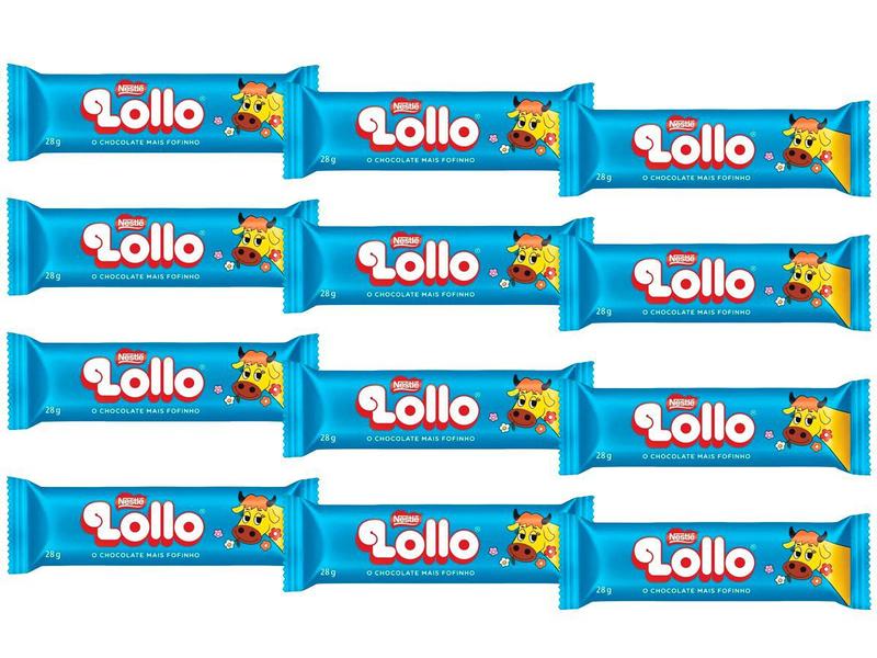 Kit 12 Chocolate Lollo Nestle 28g - Nestlé - Chocolate / Barra de ...