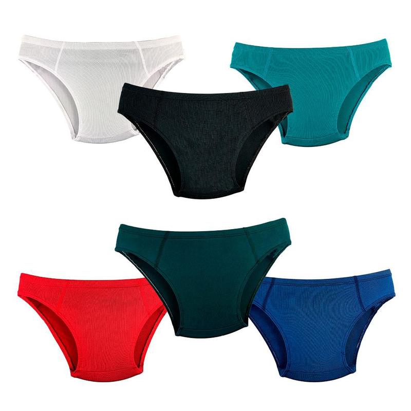 Kit 12 Cuecas Juvenil 01 a 12 Anos Infantil Slip Microfibra Tradicional ...