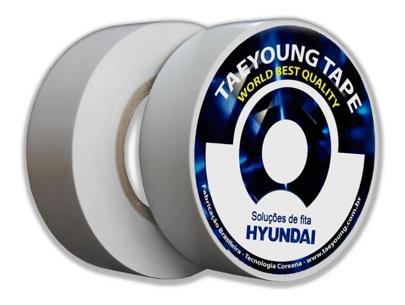 Kit 12 Fitas Coloridas Isolante Antichama 18mm X 20m- Branca - TAEYOUNG ...