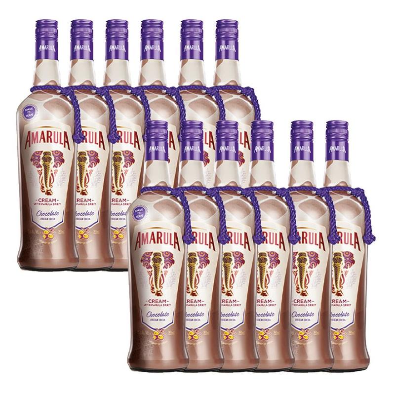 Kit 12 Garrafas Licor Amarula Chocolate 750ml - Licor - Magazine Luiza