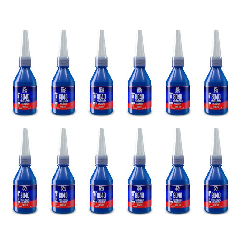 Kit 12 Trava Roscas Car 80 Anaeróbico Torque Alto Vermelho - Trava ...