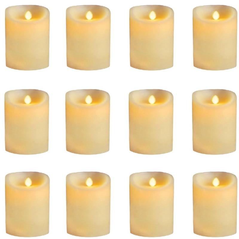 Kit 12 Vela Led Eletrônica Decoração Com Baterias Inclusas - Inter ...