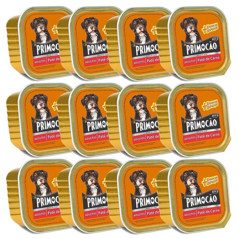Kit 12UN Patê Primocão Premium Sabor Carne 300g - Hercosul - Outros ...