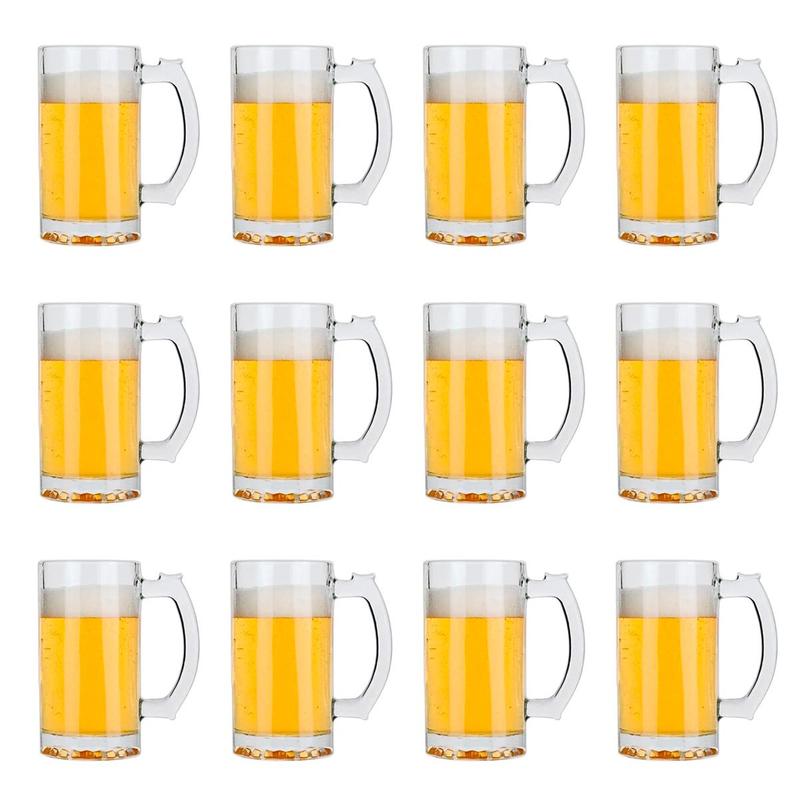 Kit 12x Caneca Cerveja 470ml Vidro Grosso Premium Eventos - Monaliza ...