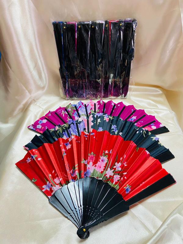 kit 15 Leque de mão chinês estampado com relevo - Leque - Magazine Luiza