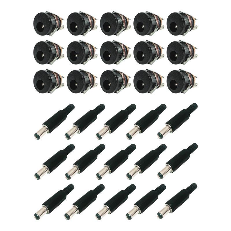 Kit 15 Unidades Conector Plug De Energia P4 Macho + 15 Unidades Plug ...