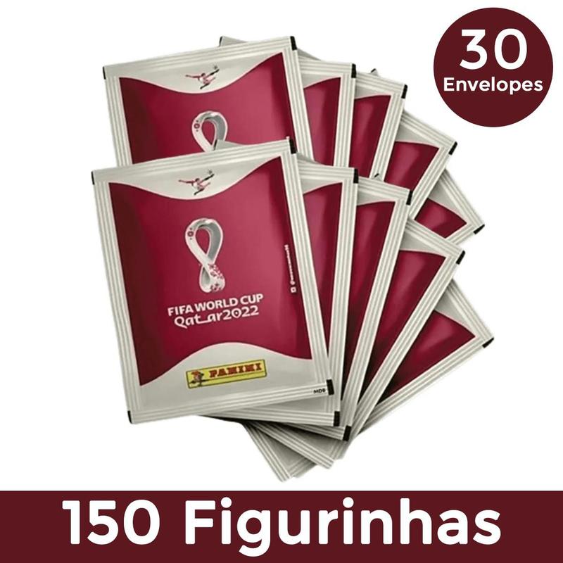 Kit 150 Figurinhas Copa Do Mundo Qatar 2022 - 30 Envelopes - Panini ...