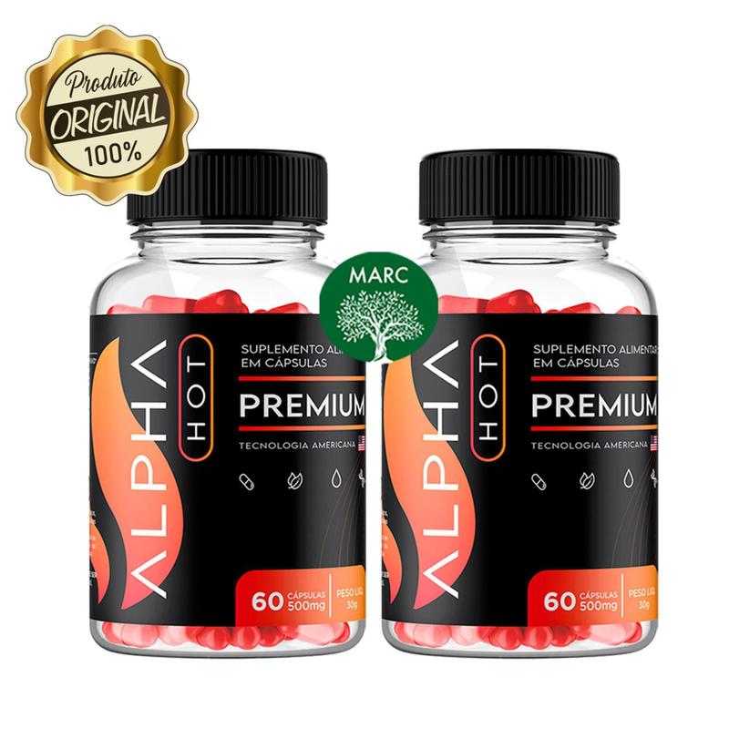Kit 2 Alpha Hot Premium 60 Cápsulas Técnologia Avançada - Nt ...