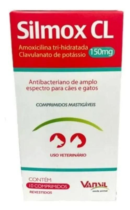 Kit 2 Antibacteriano Silmox Cl Vansil 150mg - 10 Comprimidos ...