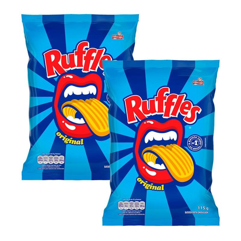 Kit 2 Batata Ruffles Elma Chips Sabor Original 115g - Ruffles ...