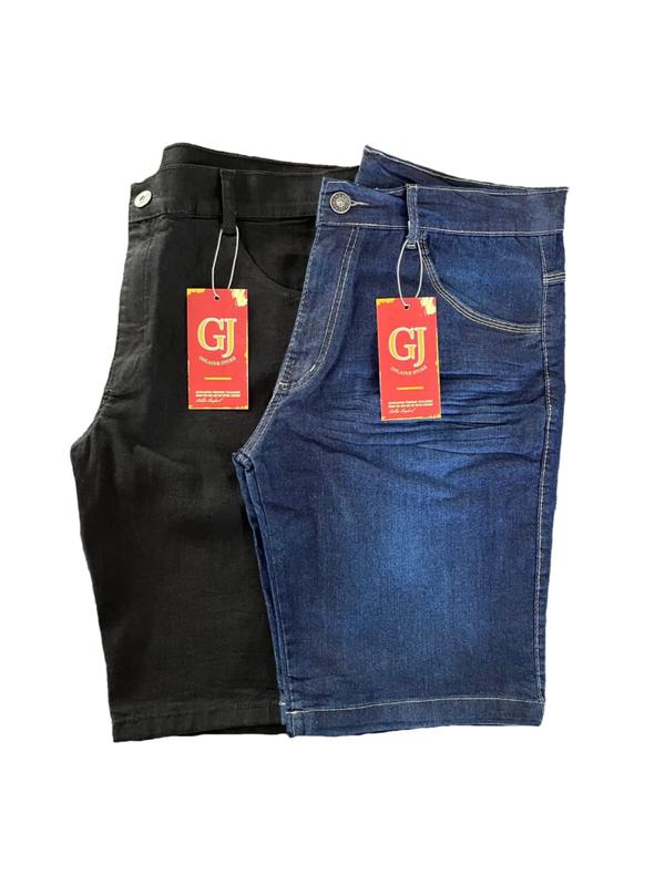 Kit 2 Bermuda Jeans Masculina Elastano Slim - Gj Onlaine Store ...