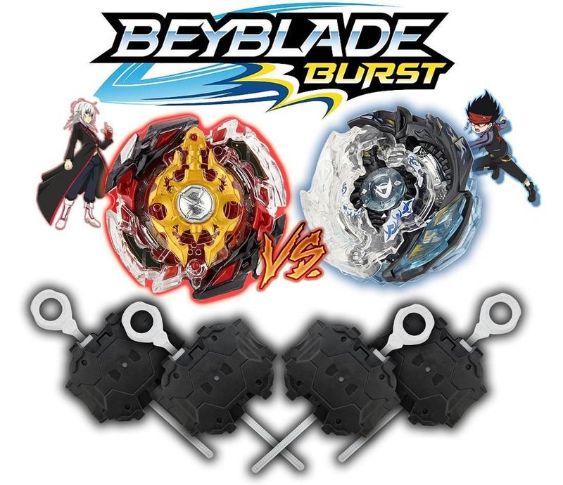 Kit 2 Beyblade Burst 4 Lançador Beyblade Burst Promo - Pião de Batalha ...