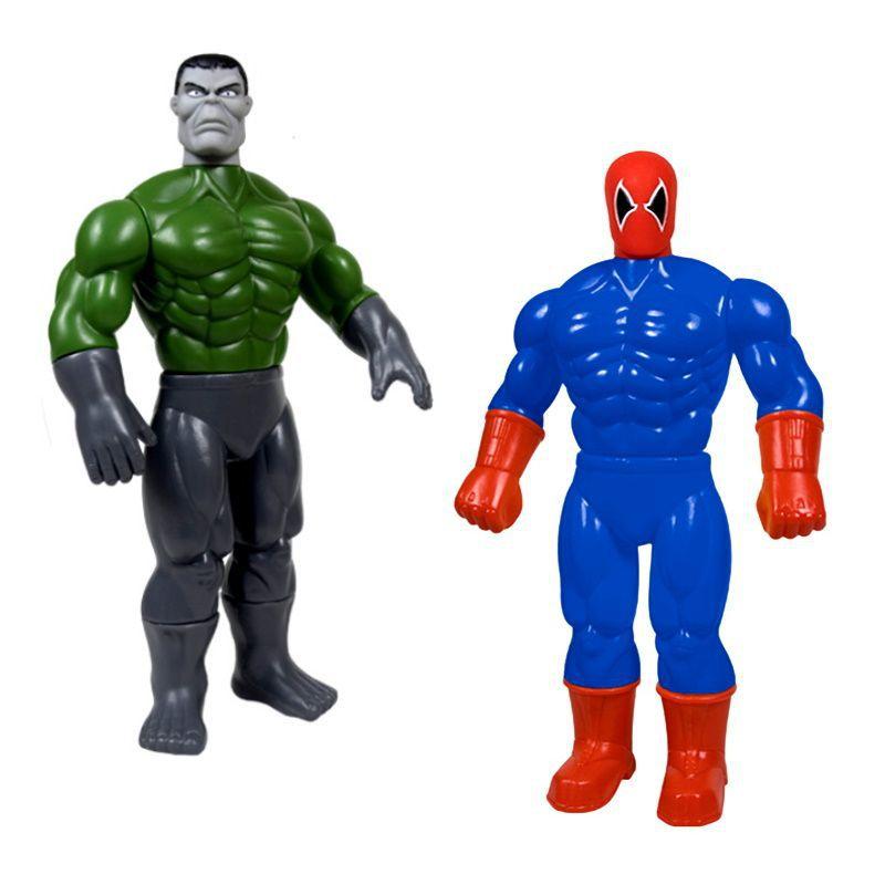 Kit 2 Boneco Infantil Articulados Teia Aranha e Huk de 37cm - Anjo ...