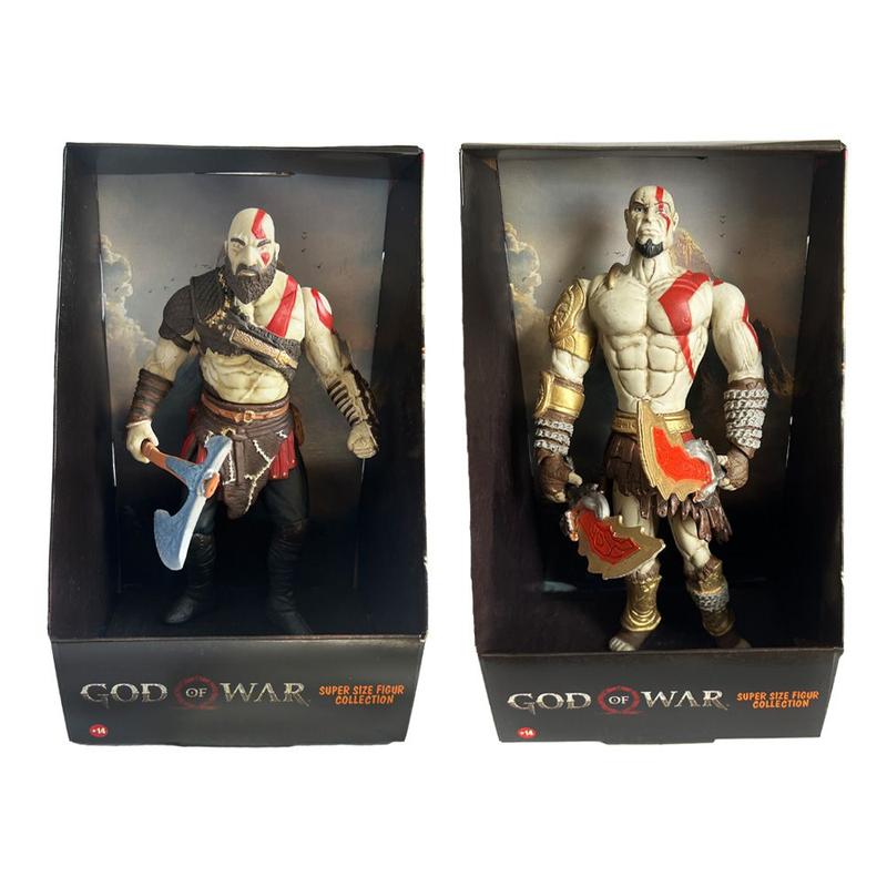 Kit 2 Bonecos Kratos God of War 3 e Ragnarok Action Figure - Super Size ...