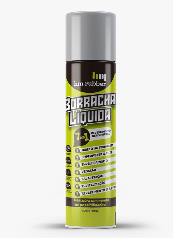 Kit 2 Borracha Líquida Impermeabilizante 400ml Hm Rubber Spray - Impermeabilizante - Magazine Luiza