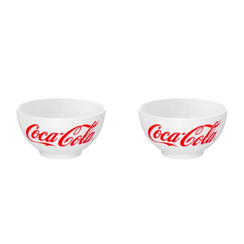 Kit 2 Bowls De Porcelana Branco Coca Cola 440ml - Hauskraft - Caneca ...