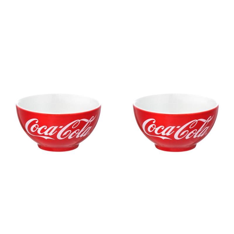 Kit 2 Bowls De Porcelana Vermelho Coca Cola 440ml - Hauskraft ...