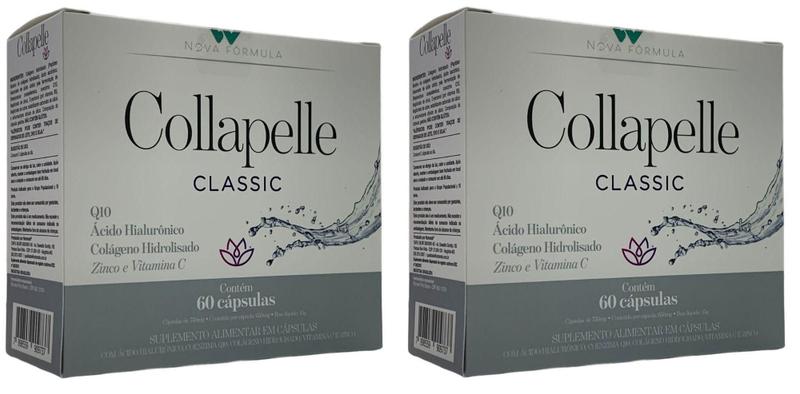 Kit 2 caixas Collapelle Classic 60 Cápsulas ( Colágeno Hidrolisado ...