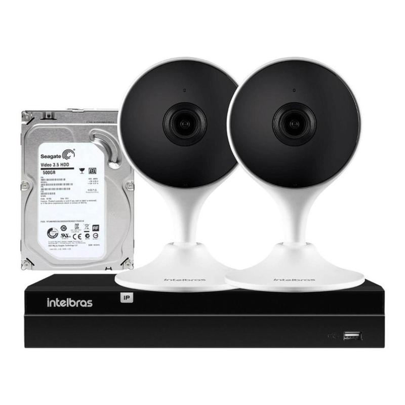 Kit 2 Câmeras IMX Wi-Fi Com Hd 500Gb E Nvd 1304 - Intelbras - Câmera ...