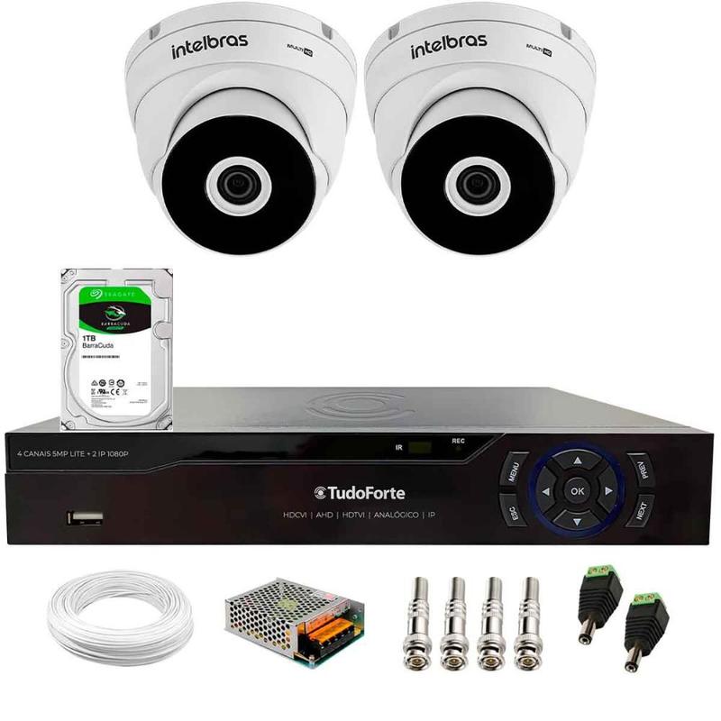 Kit 2 Câmeras Intelbras VHD 3230 D G7 Dome Full HD Visão Noturna de 30m ...