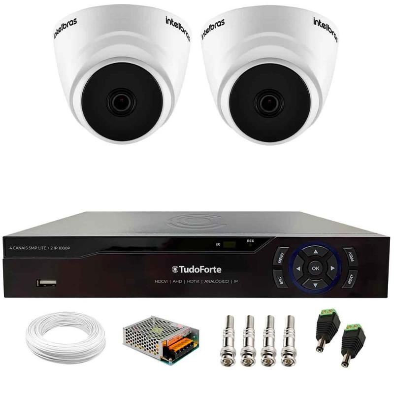 Kit 2 Câmeras Intelbras VHL 1120 D HDCVI Lite Dome HD 720p Lente 3.6mm ...
