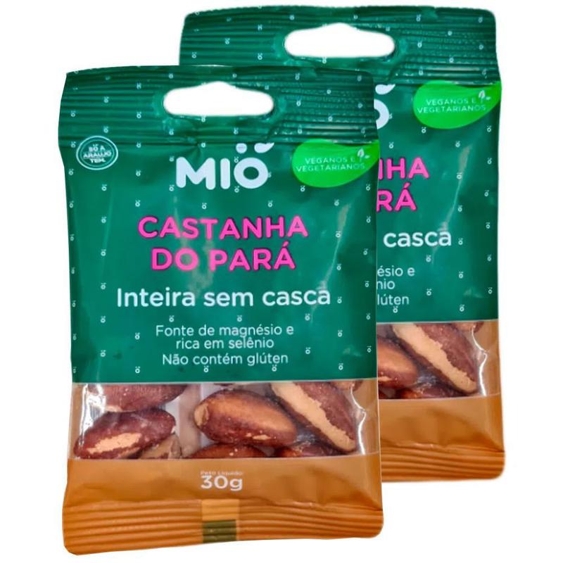 Kit 2 Castanha Do Pará Mió Inteira sem Casca 30g - Castanha - Magazine ...
