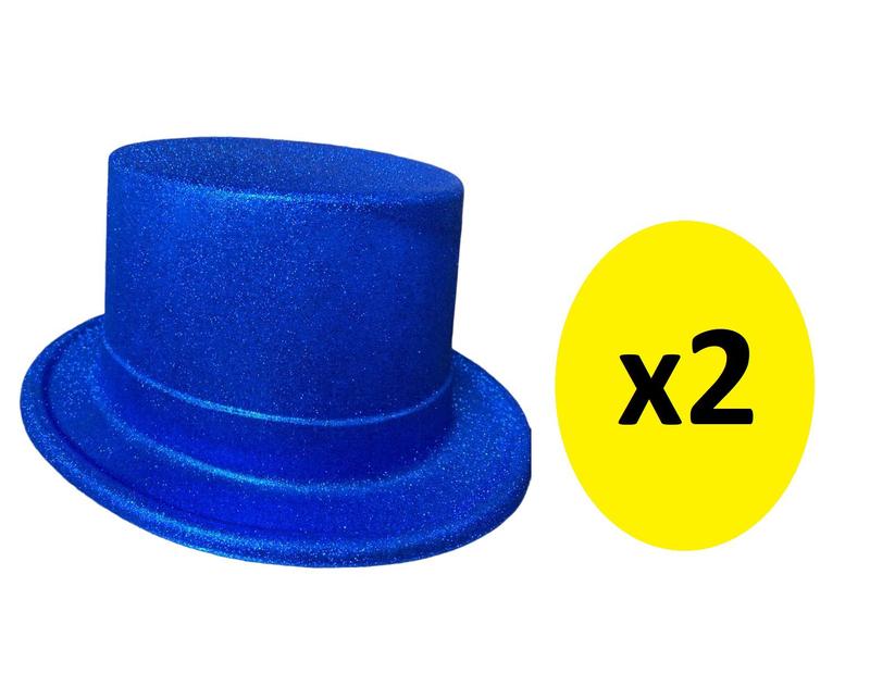 Kit 2 Chapéus Cartola Com Glitter Brilho Carnaval Festas - Lynx ...