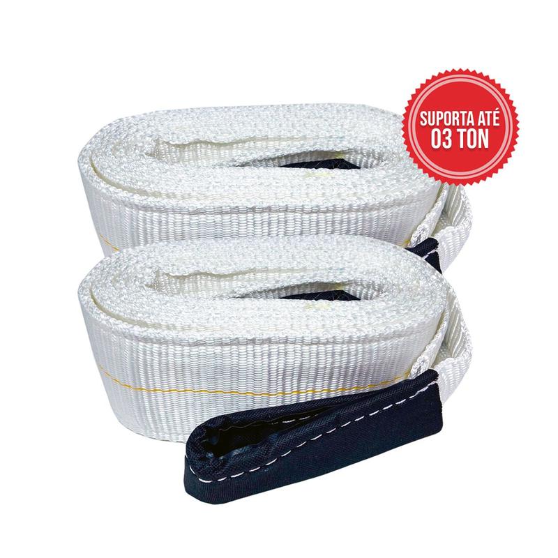 Kit 2 cintas para elevação de carga 3 mts x 85mm 3,0 ton - Frati ...