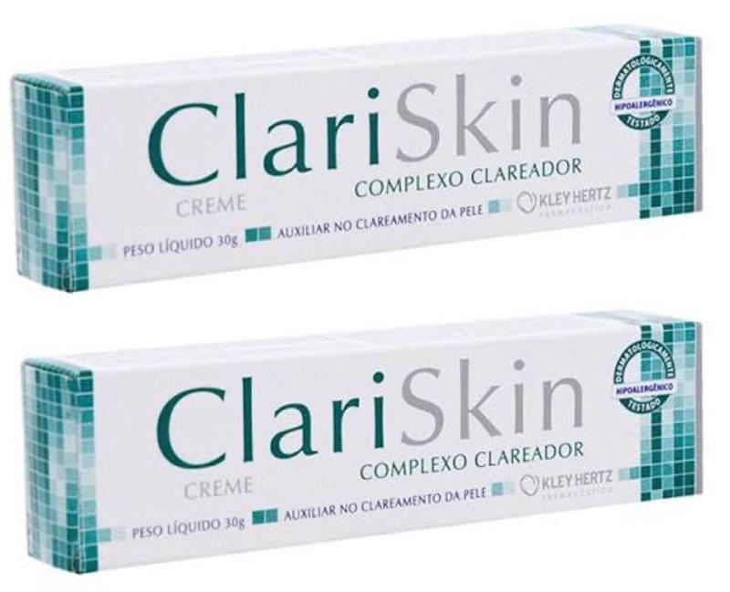 Kit 2 Clariskin Creme Clareador De Pele 30g - Kley Hertz - Outros ...