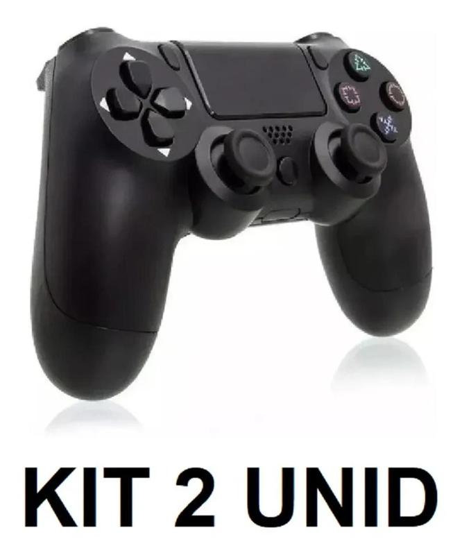 Kit 2 Controle Joystick Ps4 Manete Sem Fio Compatível Ps4 - double ...