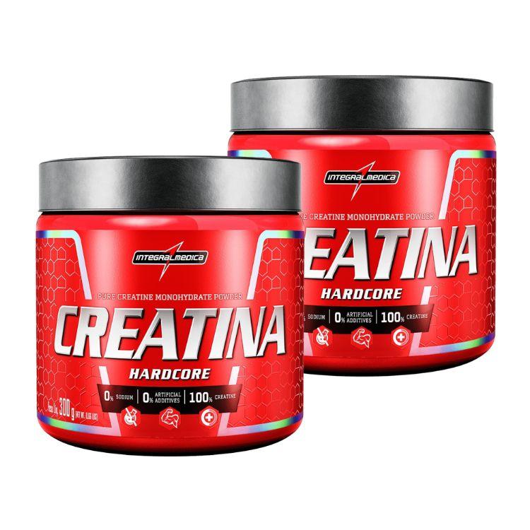 KIt 2 Creatina integralmedica 300g suplemento em pó sabor neutro 100% ...