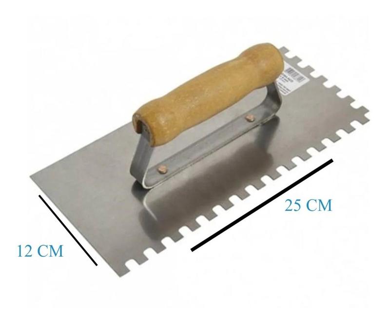 Kit 2 desempenadeira aco dentada asb 12x25 dt07 - GIRALD ...