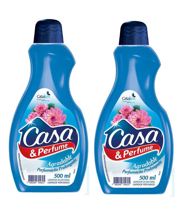 Kit 2 Desinfetante Agradable Casa e Perfume 500ml Uso Geral - CasaKm ...