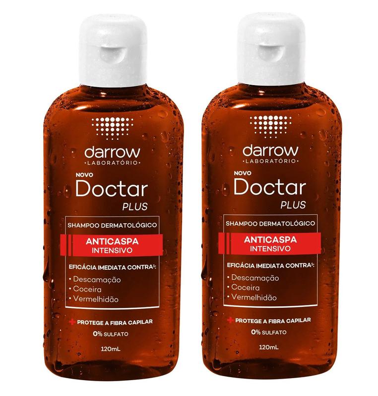Kit 2 Doctar Plus 120ml Shampoo Dermatológico Anticaspa - DARROW ...