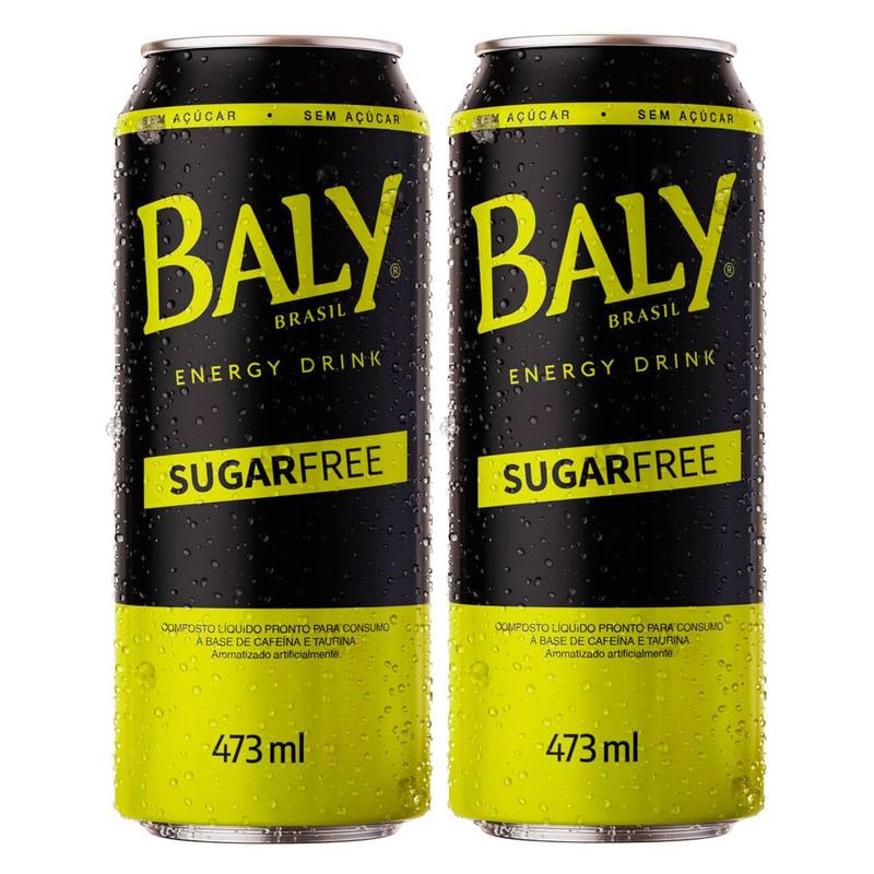 Kit 2 Energético Baly Sugarfree 473ml - Bebida Energética - Magazine Luiza