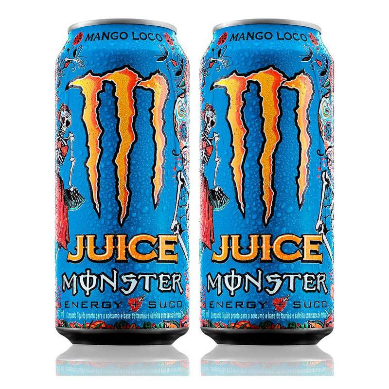Kit 2 Energético Monster Energy Juice Mango Loco 473ml - Bebida ...