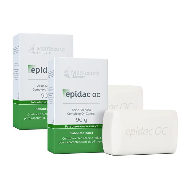 Kit 2 Epidac OC Sabonete Facial em Barra 90g - Sabonete Facial ...