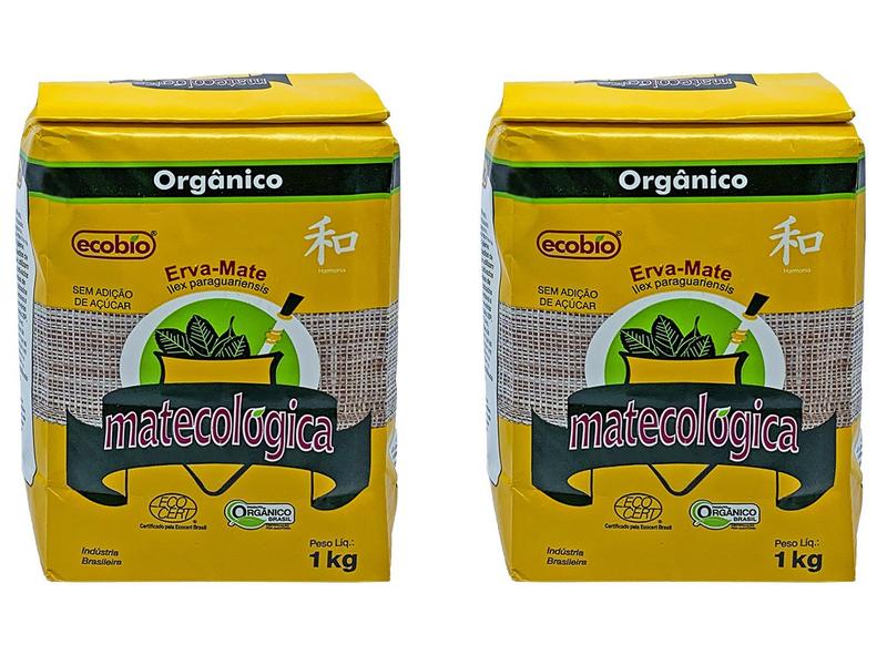 Kit 2 erva-mate orgânica matecológica ecobio 1 kg - Erva Mate ...