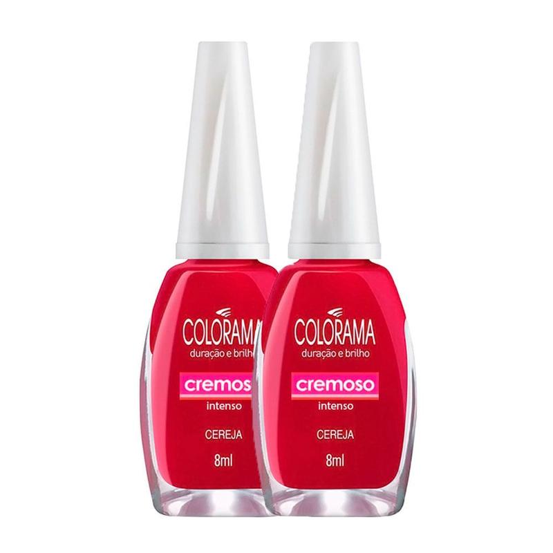 Kit 2 Esmalte Colorama Cor Cereja com 8ml - Esmalte - Magazine Luiza