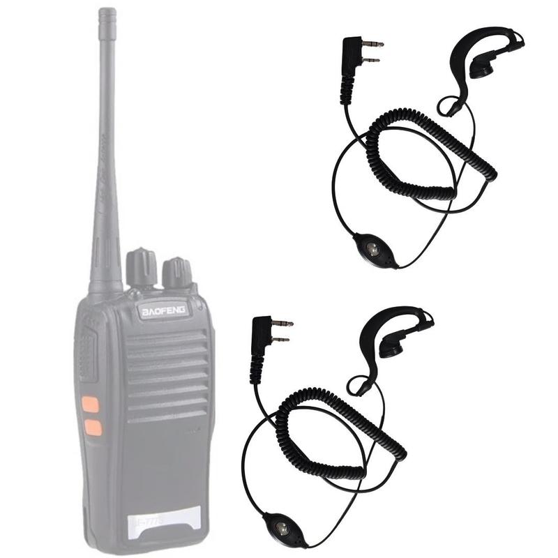 Kit 2 Fones de Ouvido para Rádio comunicador Baofeng - Lellis quase ...