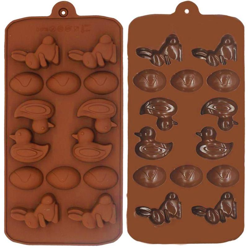 Kit 2 Formas De Chocolate 14 Cavidades Sortidas 21X10,5Cm - 123 Util ...